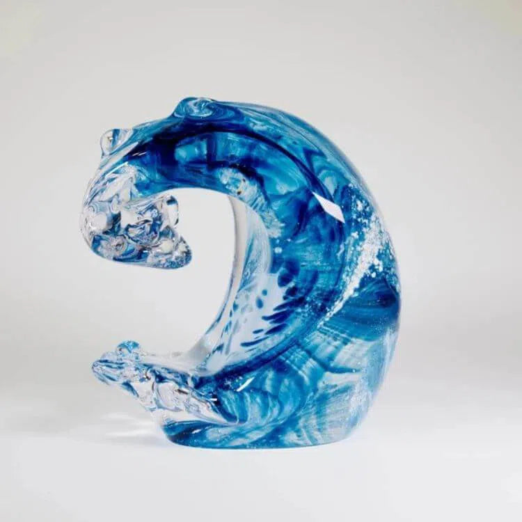 Glass Wave Sculptures & Centrepieces